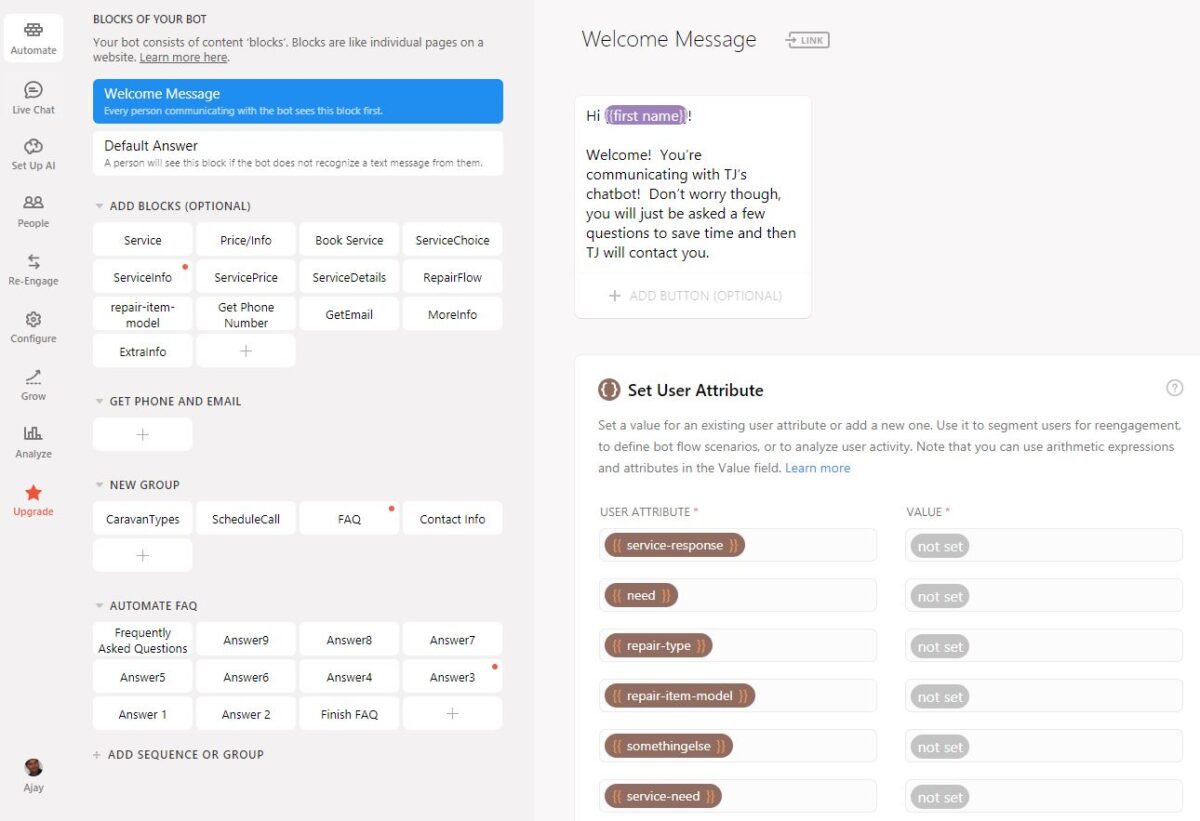 Saving time with a Facebook Chatbot – Cut the Mustard